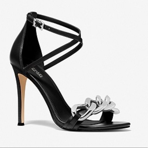 MICHAEL Michael Kors | Shoes | Scarlett Chain Link Leather Sandal ...